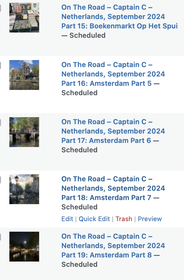 Balloon Juice - On The Road - Captain C - Netherlands, September 2024 Part 15: Boekenmarkt Op ...