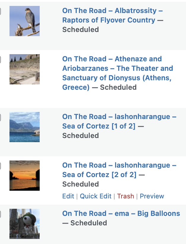 Balloon Juice - On The Road - Albatrossity - Raptors of Flyover Country